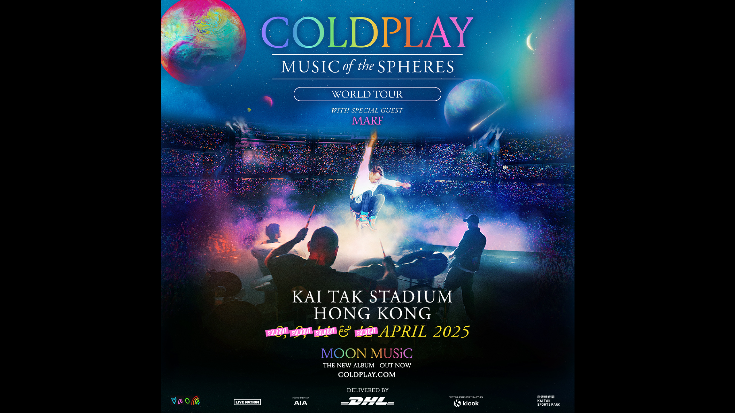 Coldplay: Music Of The Spheres World Tour - delivered by DHL - Kai Tak ...